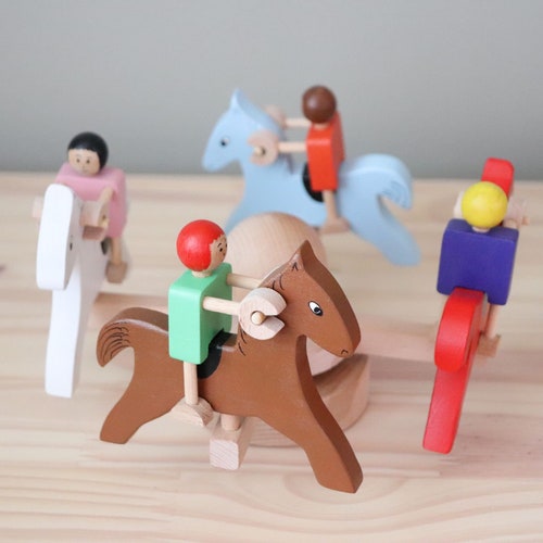 Wooden Funfair Swing Ride Toy - Etsy