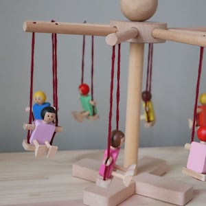 Wooden Funfair Swing Ride Toy - Etsy
