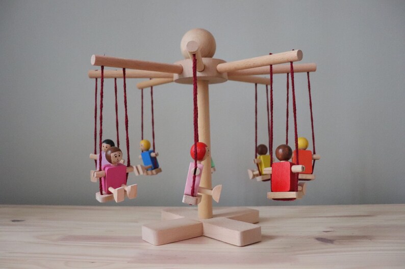 Wooden Funfair Swing Ride Toy - Etsy