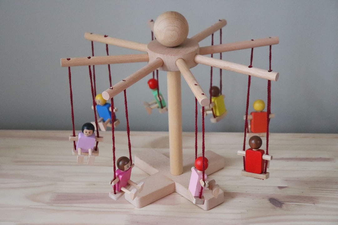 Wooden Funfair Swing Ride Toy - Etsy