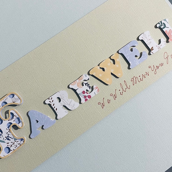 Farewell Card Svg - Etsy Canada