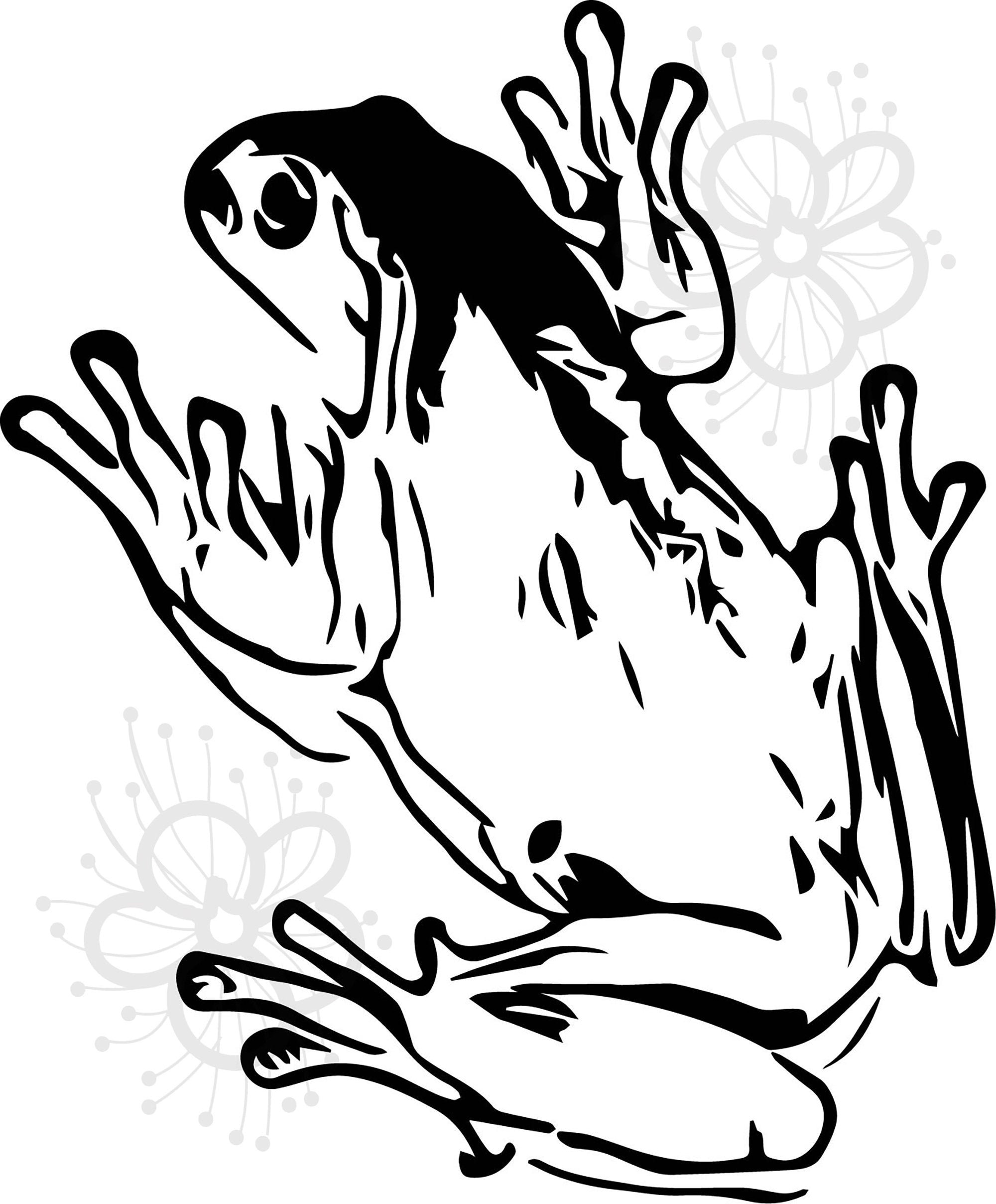 Tree Frog Vector Cutting File, SVG Cutting File, Cricut, Silhouette ...