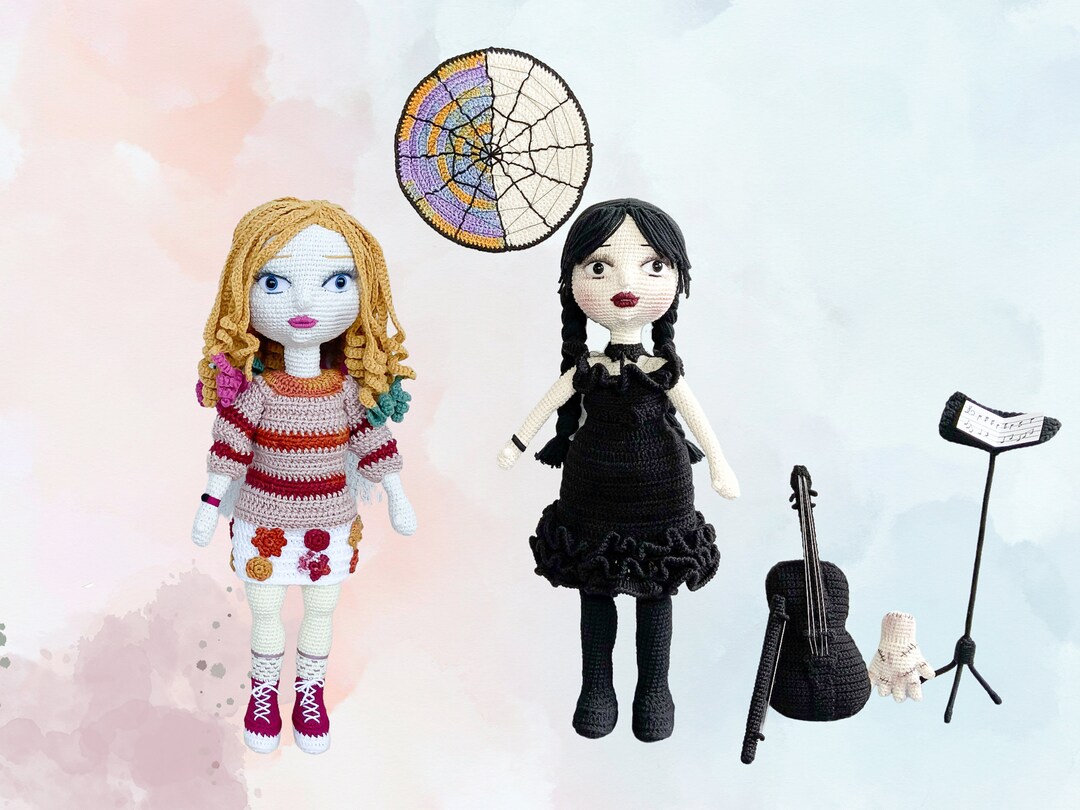 Wednesday Addams Doll for Sale, Thing Hand Wednesday, Enid Doll ...