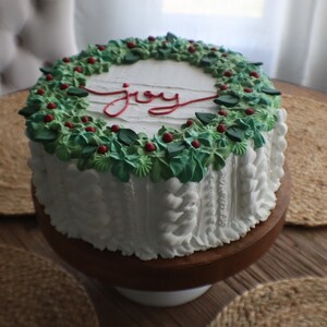 Traditional Fake Bake Wreath Cake - Etsy