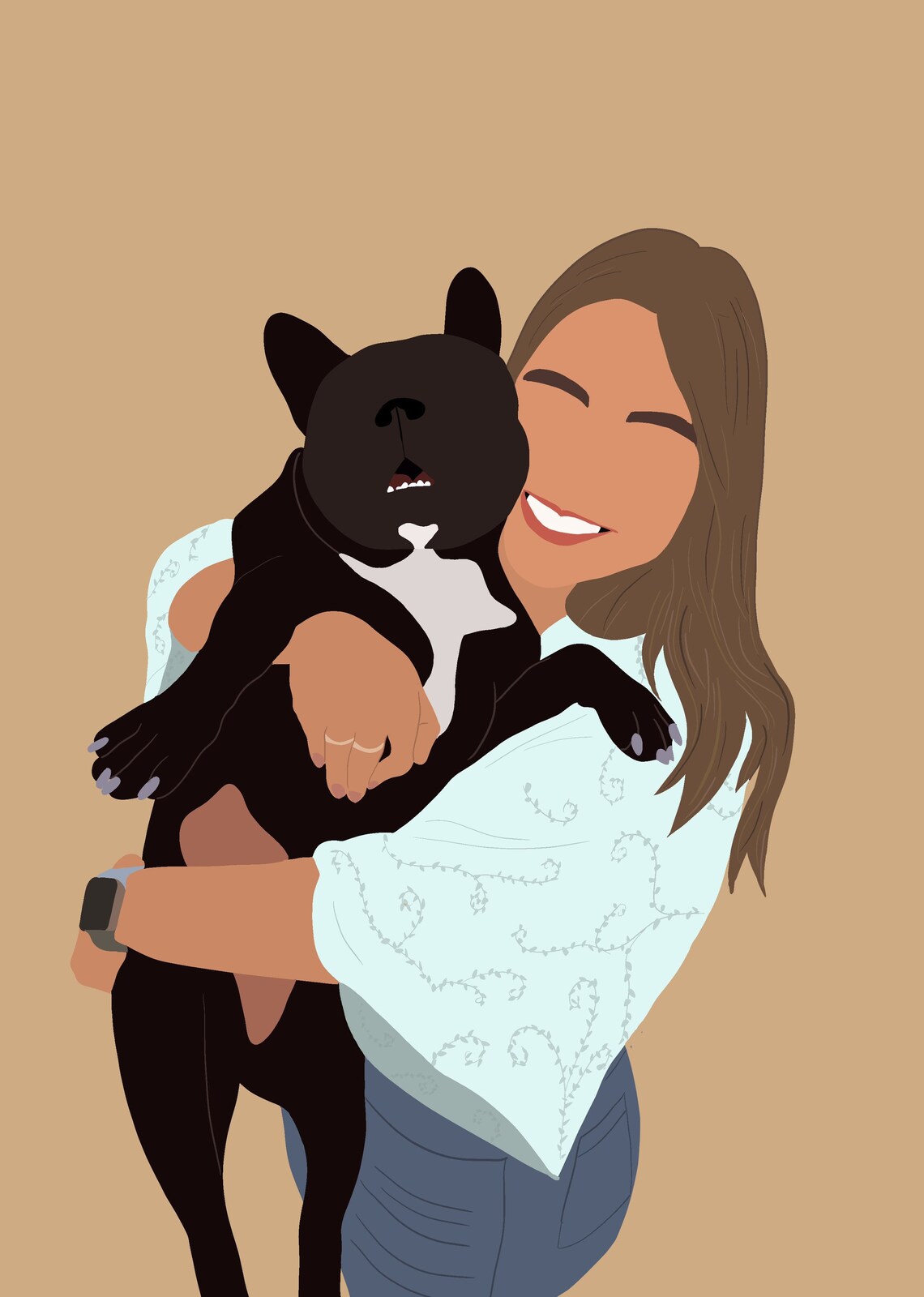 Faceless Digital Art, Digital Art From Photo, Customized Gift, Digital ...