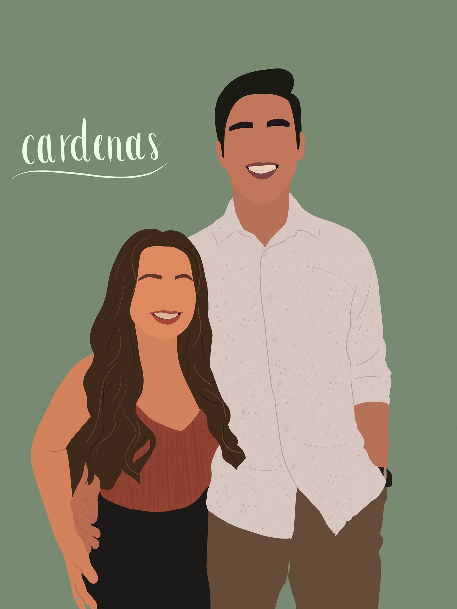 Faceless Digital Art, Digital Art From Photo, Customized Gift, Digital ...