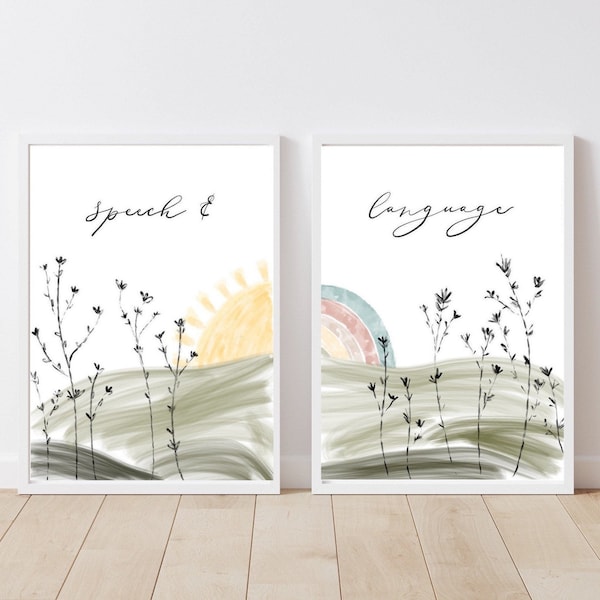 Green Speech Therapy Decor - Etsy