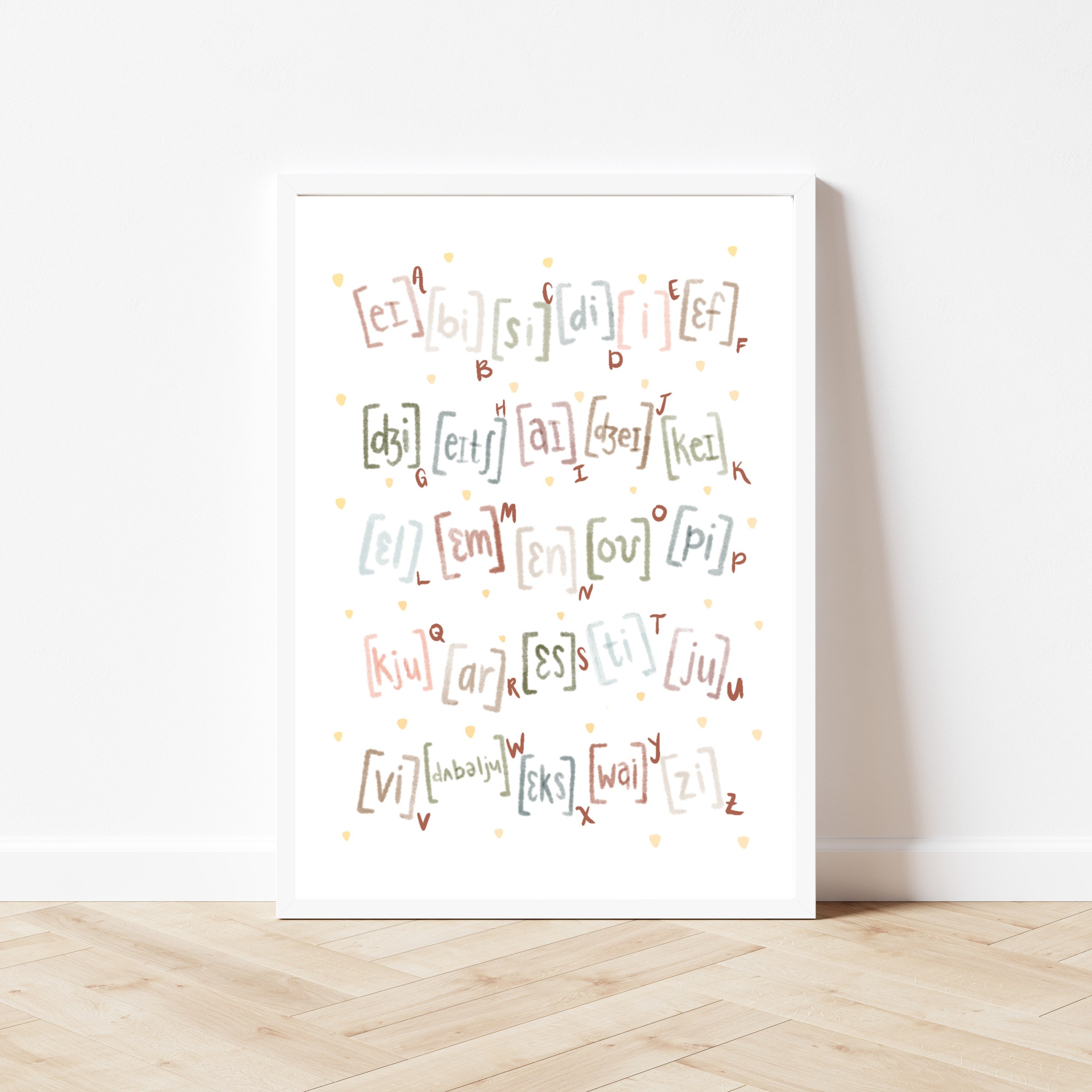 Phonetic Alphabet Speech Therapy Room Decor, Transcribed Letters ...
