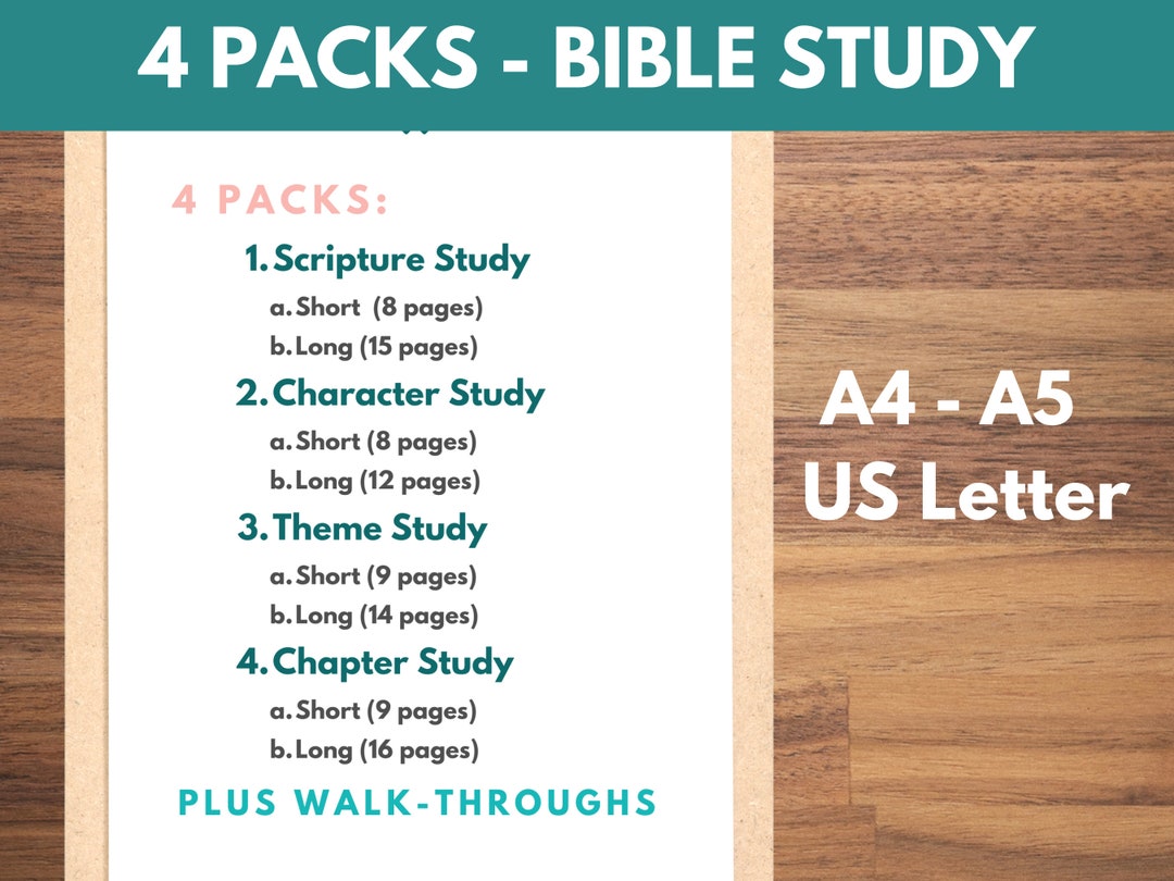 Bible Study Guide Printable Templates | Beginner to Advanced Bible ...