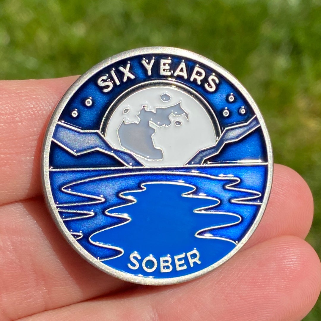 Six Years Sober Sobriety Coin - Etsy