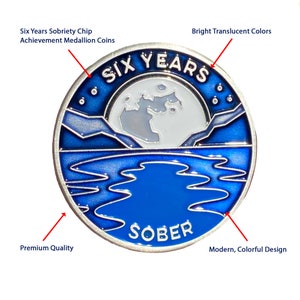 Six Years Sober Sobriety Coin - Etsy