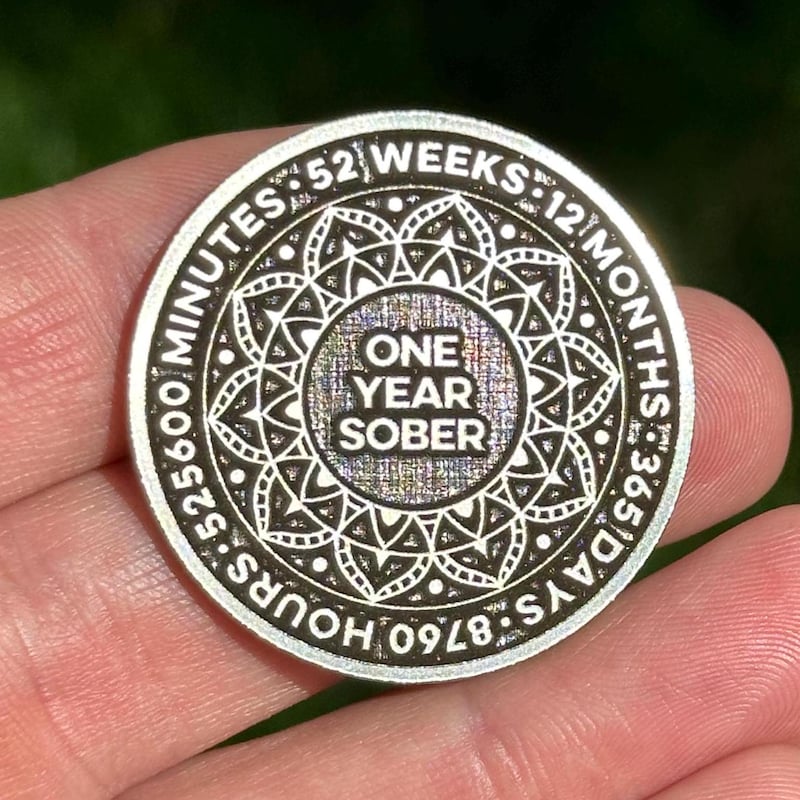 Sobriety Coins With Date - Etsy UK