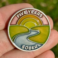 1 Year Sobriety Medallion | AA NA Anniversary Gift - Etsy
