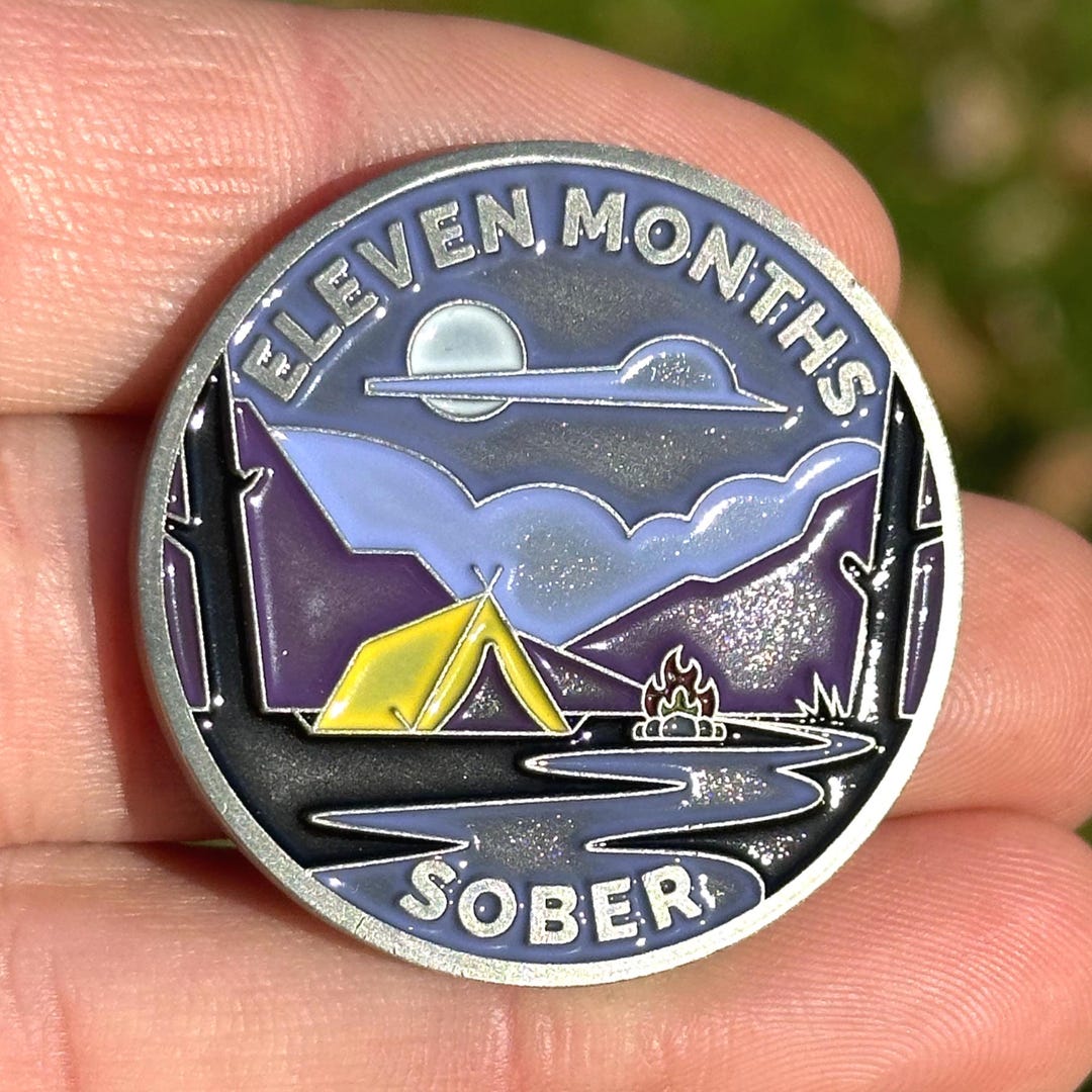 Eleven Months Sober Sobriety Coin - Etsy