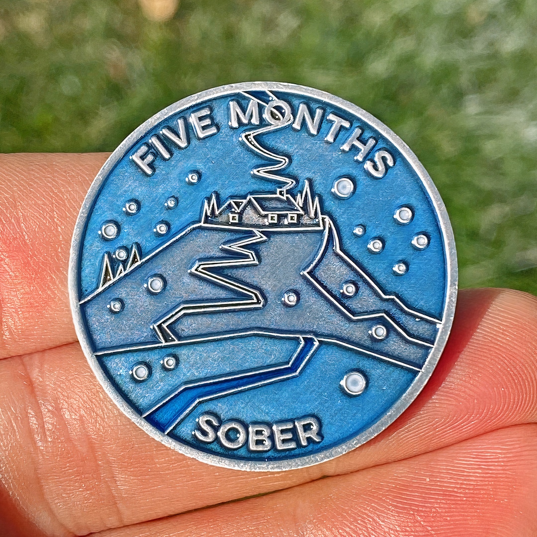 Five Months Sober Sobriety Coin - Etsy