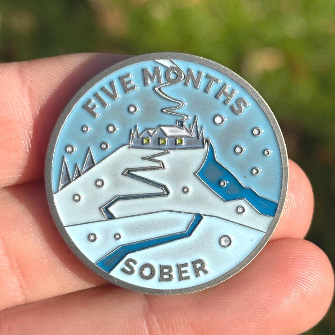 Five Months Sober Sobriety Coin - Etsy