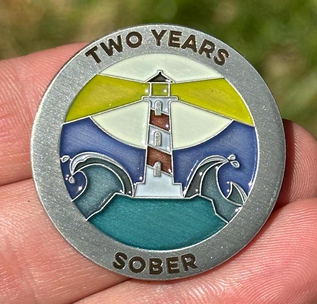 Personalizable Color Lighthouse in the Storm Coin - Etsy