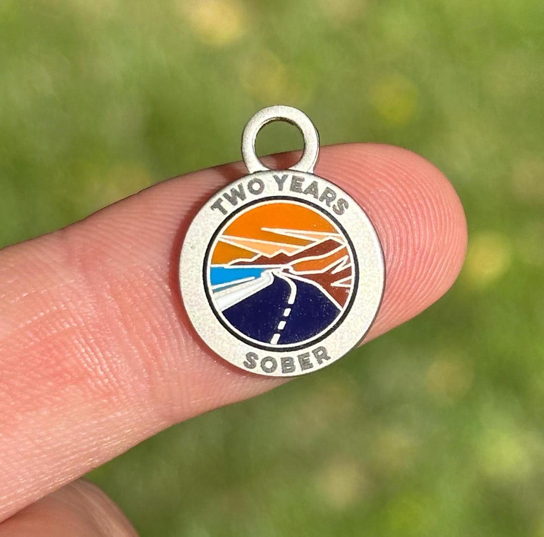 Two Years Sober Sobriety Token - Etsy