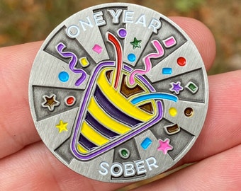 First Year Sober Complete Set: 12 Coins Total - Etsy