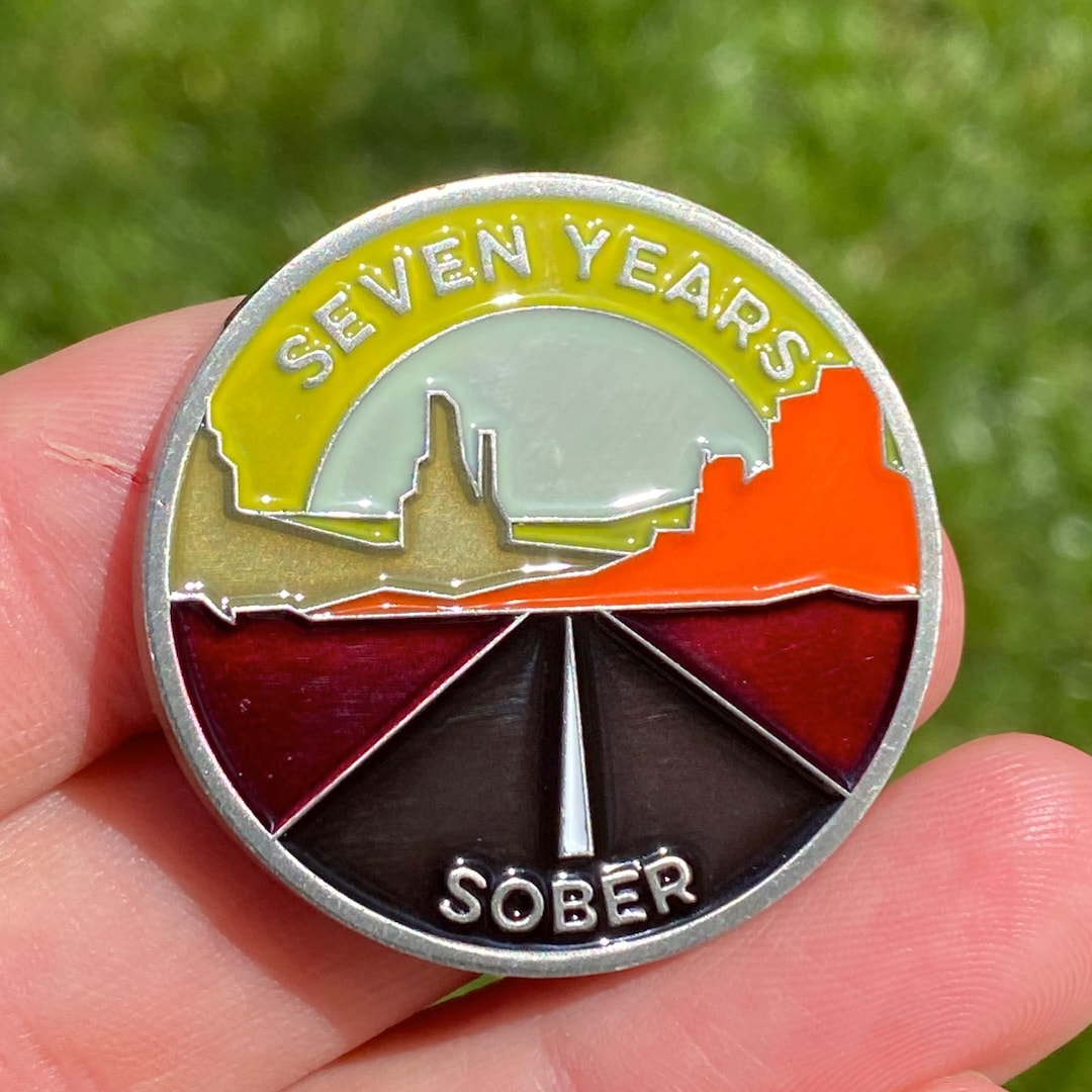 Seven Years Sober Sobriety Coin - Etsy