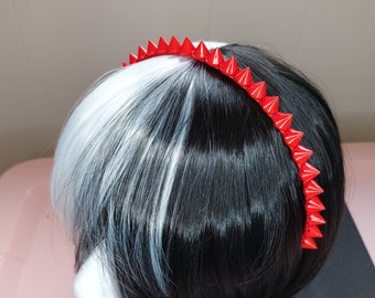Spiked Headband Choose Black or White Spikes Punk / Metal / Goth Spike ...