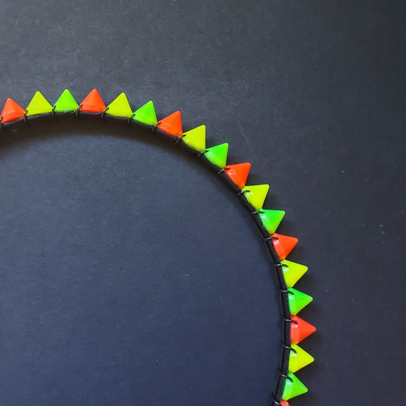 Neon Spikes Headband - Choose Lime Green OR Lime Green, Yellow ...