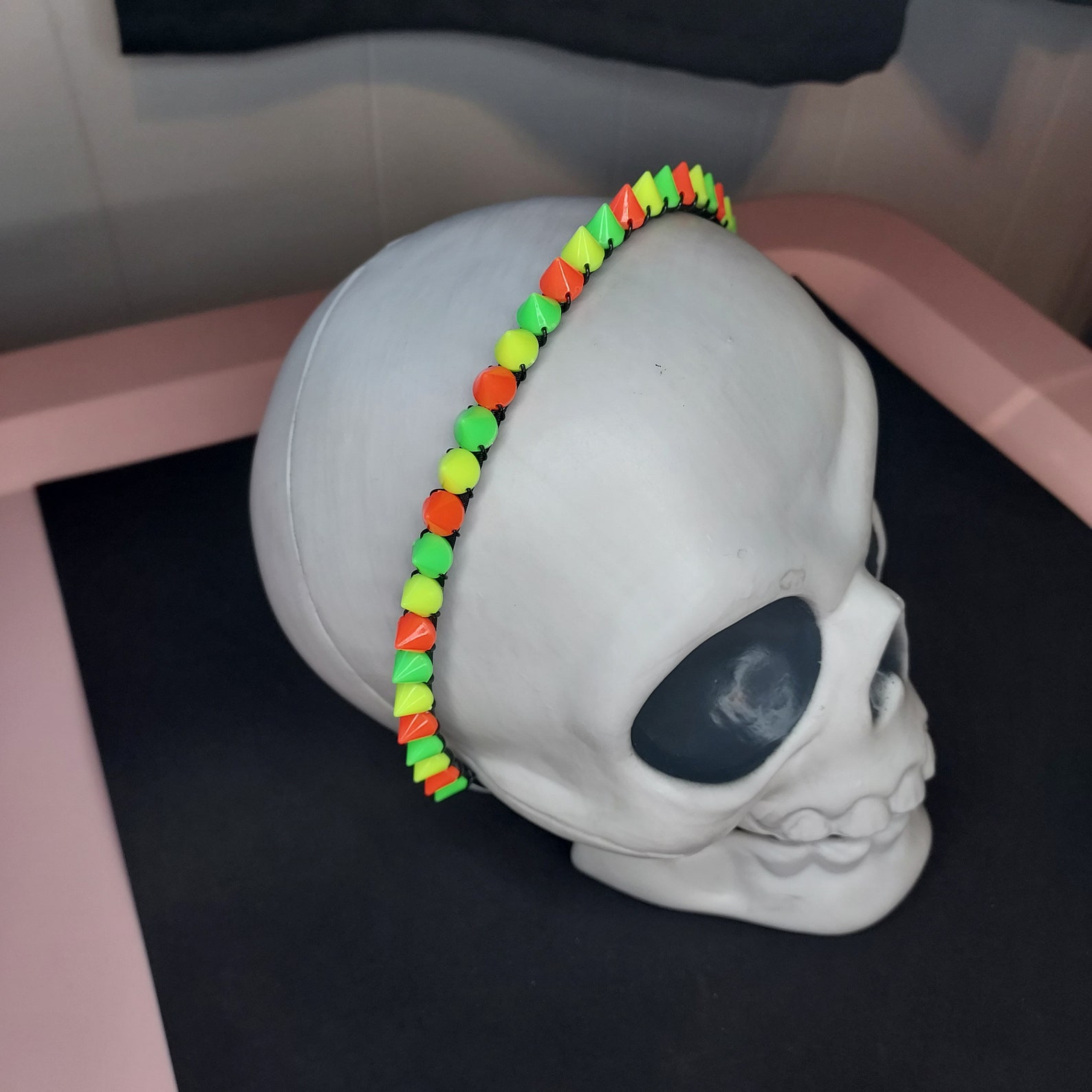 Neon Spikes Headband - Choose Lime Green OR Lime Green, Yellow ...