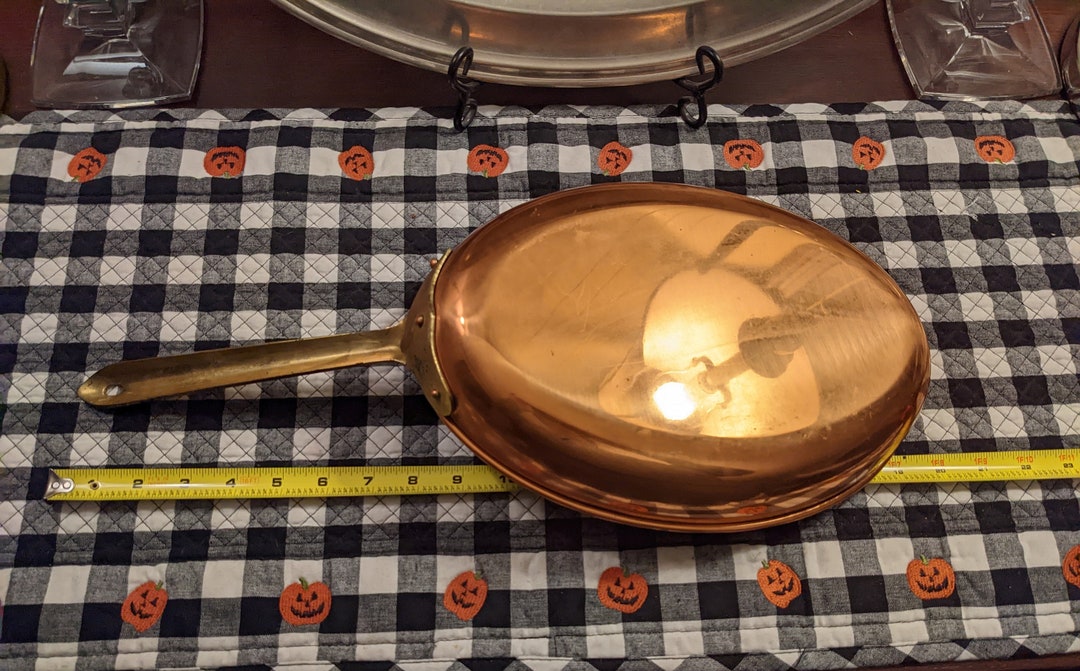 Copral Copper With Brass Handle Fish Pan Made in Portugal 12 Inches - Etsy