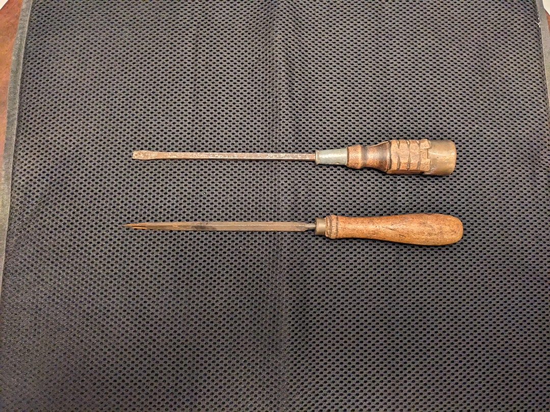 Two Antique Wooden Handled Tools - Etsy