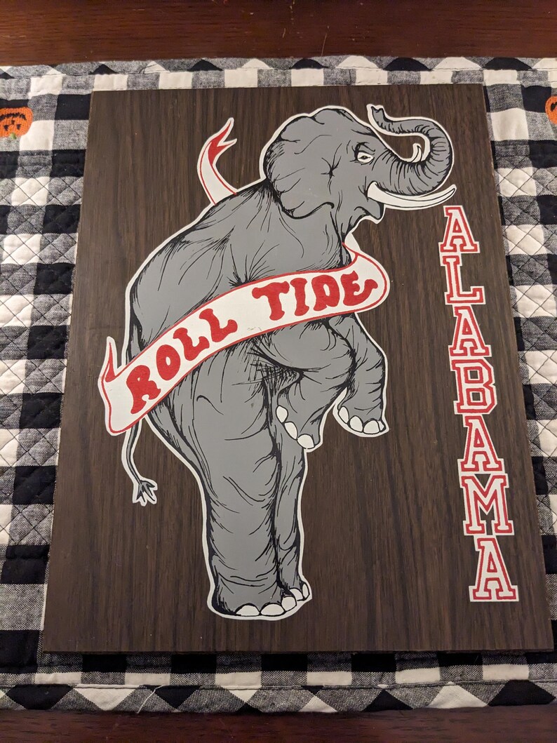 Crimson Tide Alabama College Football Hanging Plaque - Etsy