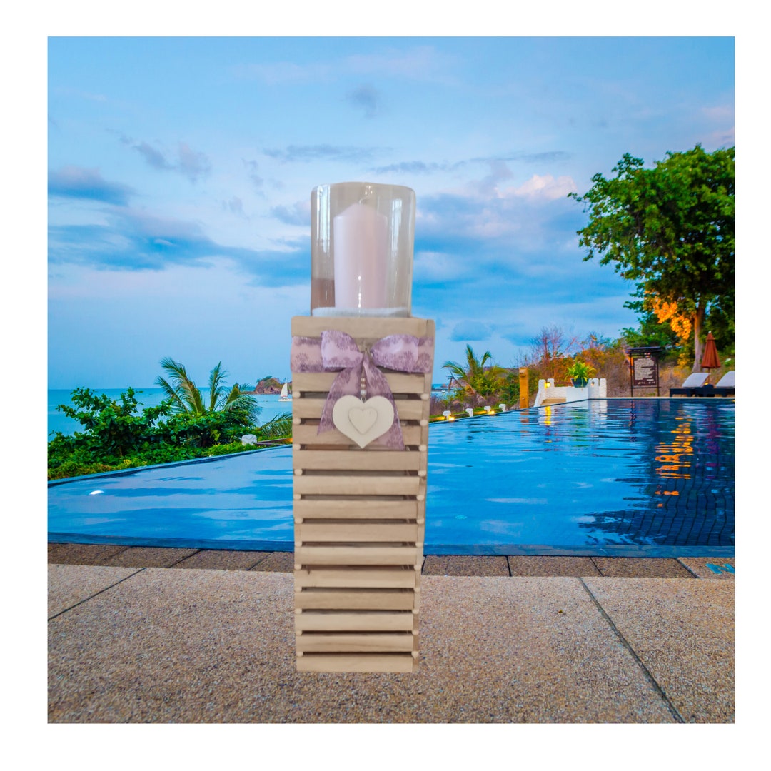 Lantern Column Made of Pieces of Wood, Lantern Column Made of Wood ...