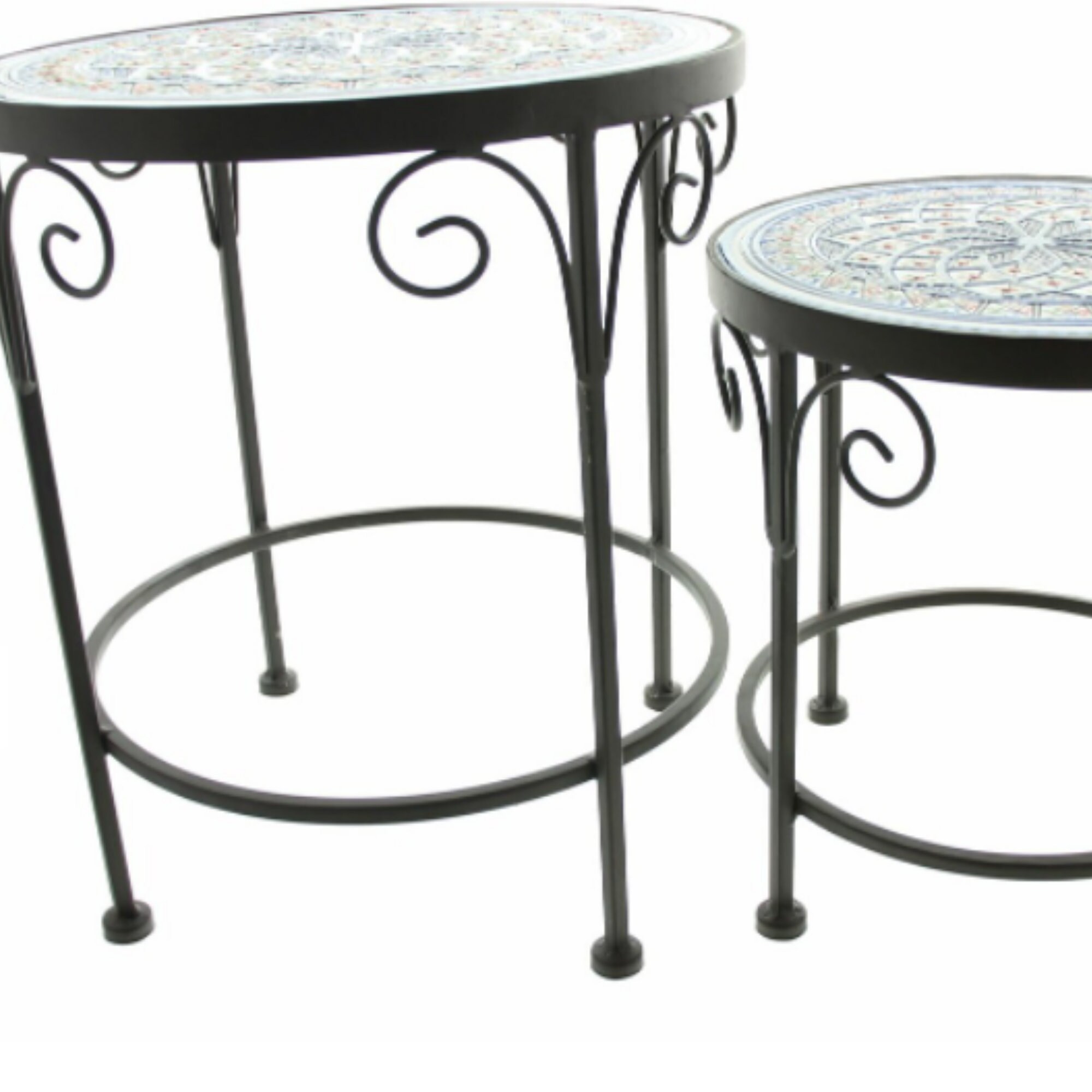 Mosaic Table Set of 2 Mosaic Table Mosaic Table for the - Etsy