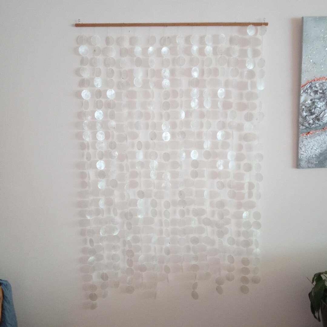 Curtain Made of Capiz Shells, Wall Hanging Made of Capiz Shells, Wall ...