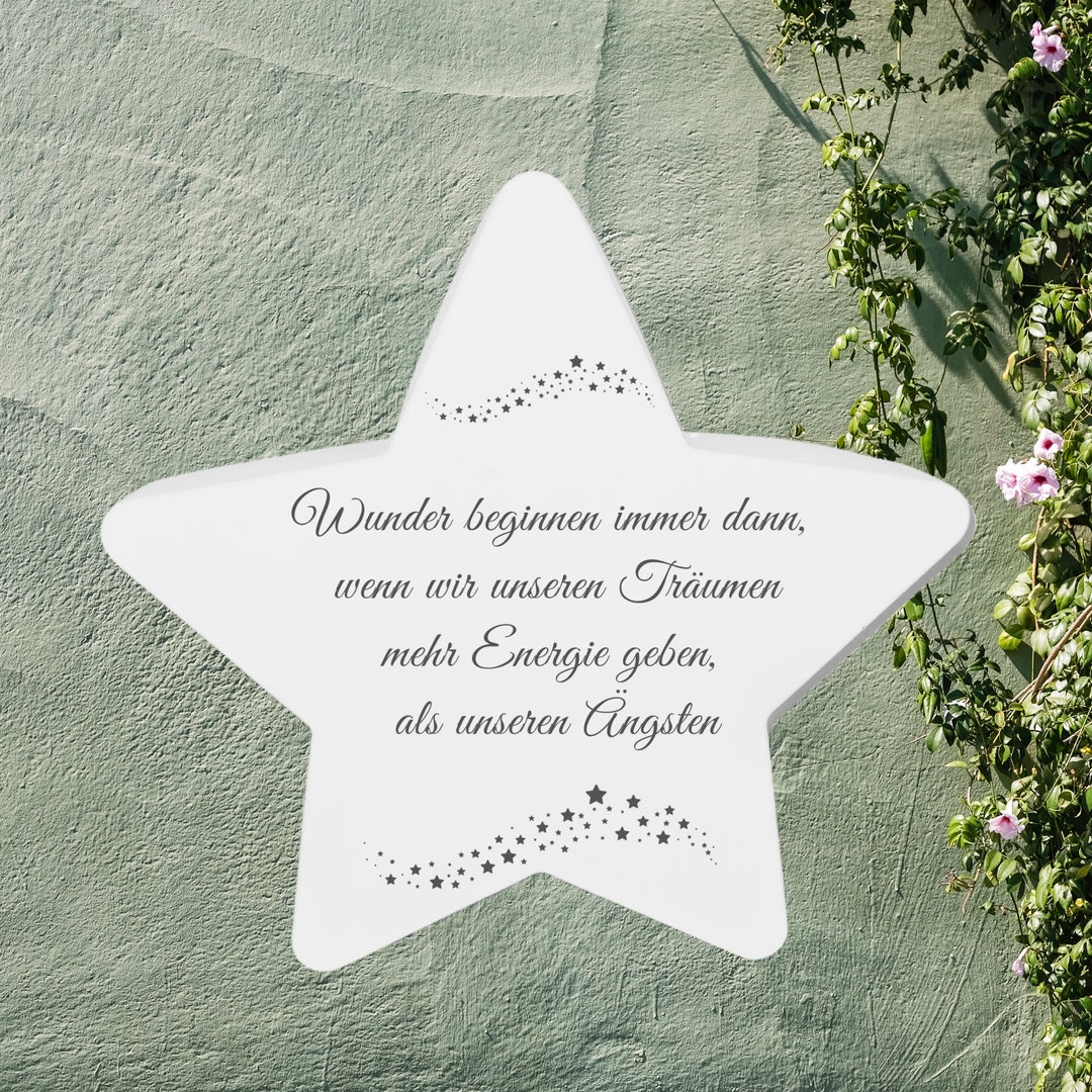 Lucky Star With Saying Gifts With Stars Star With Print - Etsy