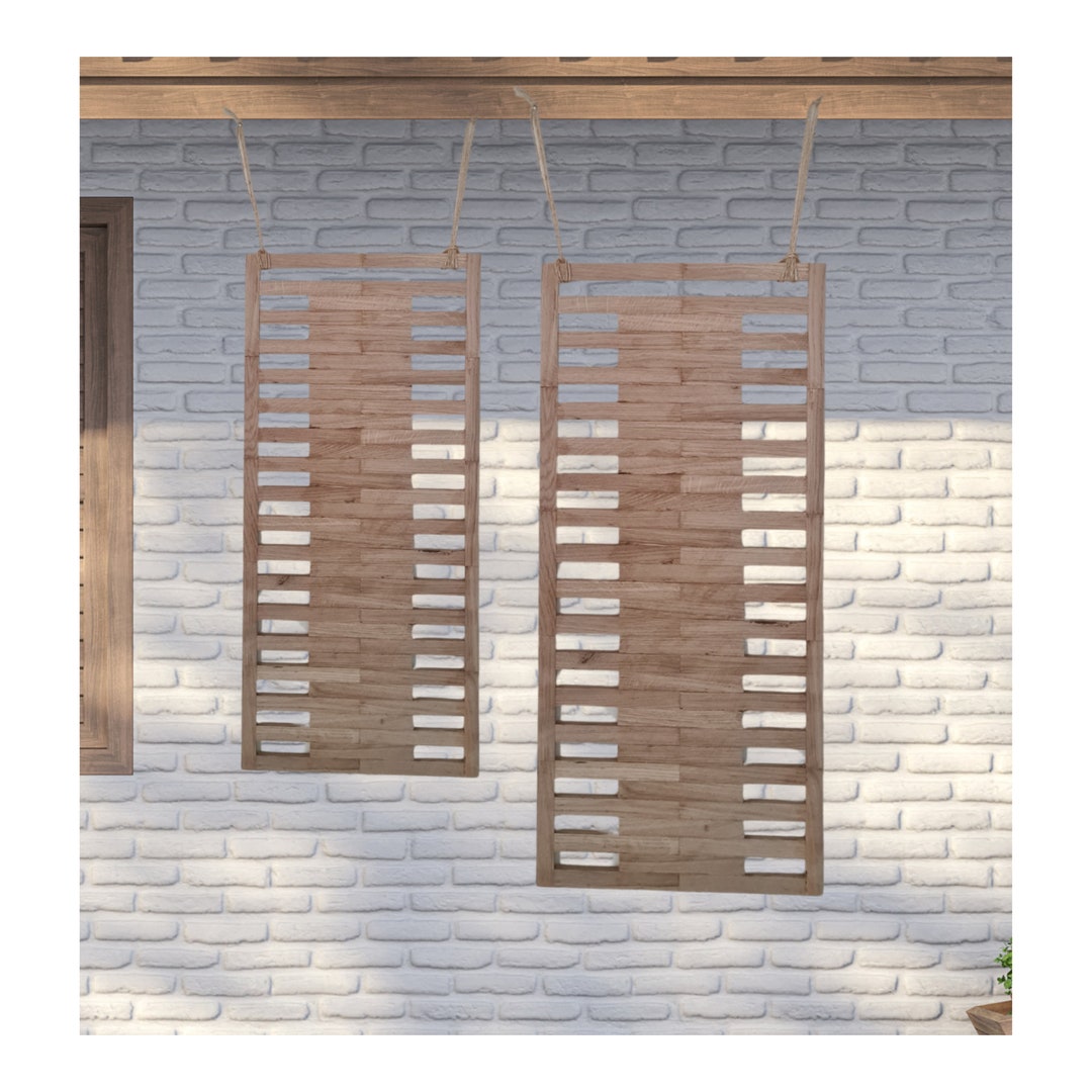 Partition Wall Made of Real Oak Sticks, Room Divider, Room Divider ...