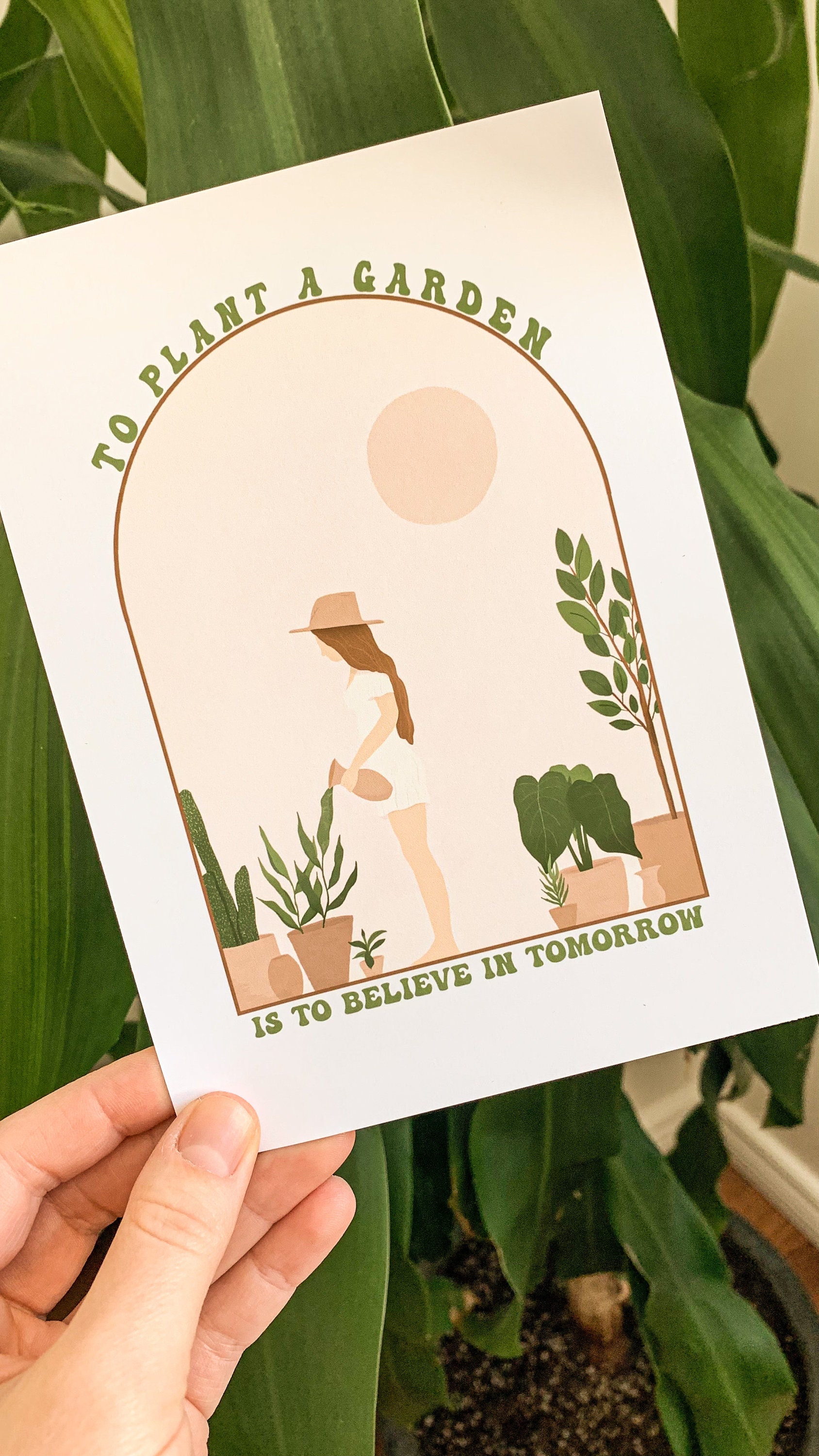 Plant Woman Poster Quote Plant Poster Boho Poster - Etsy