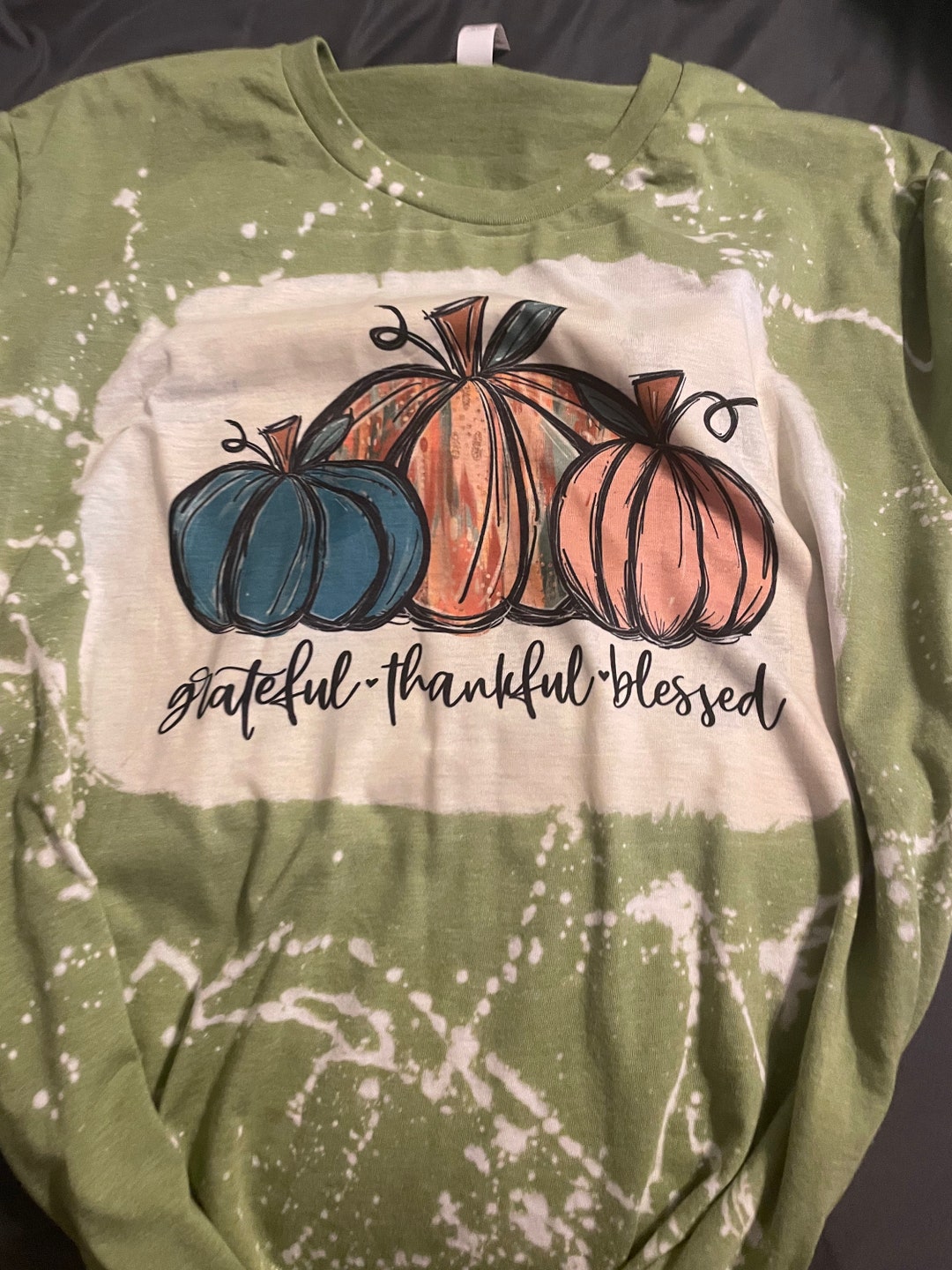 Bleached Fall Shirt - Etsy