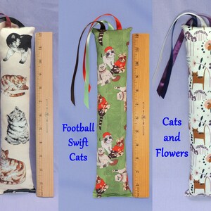 Large Cat Kicker Toy With Ribbons. 12 to 13 Long. Quality Catnip Silver ...