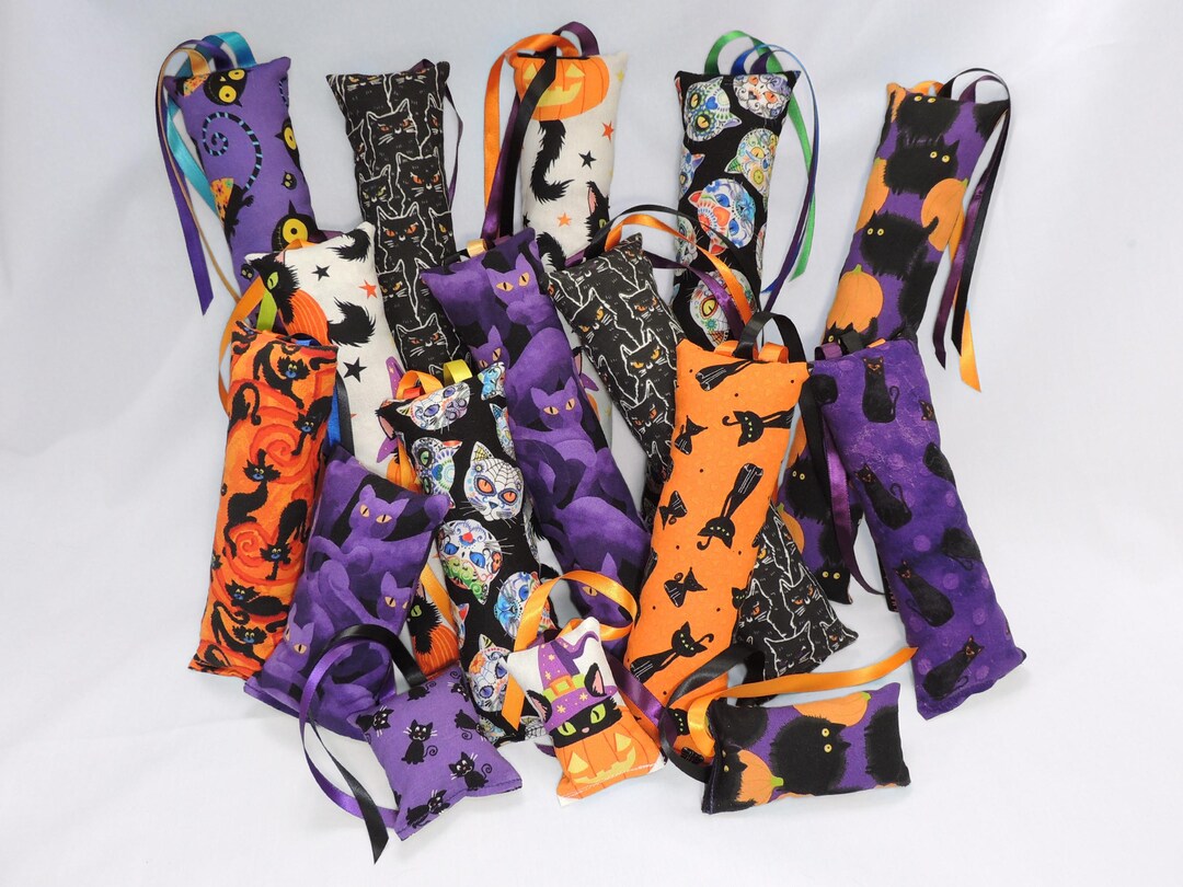 Halloween Cat-themed Kicker Toys With Catnip & Silver Vine. Several ...