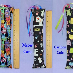 Large Cat Kicker Toy With Ribbons. 12 to 13 Long. Quality Catnip Silver ...