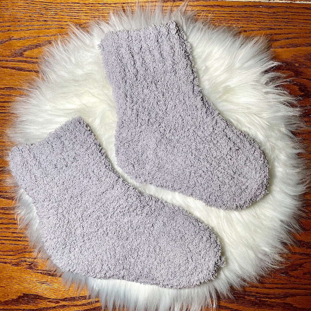 Fuzzy Socks - Knit Pattern - Etsy