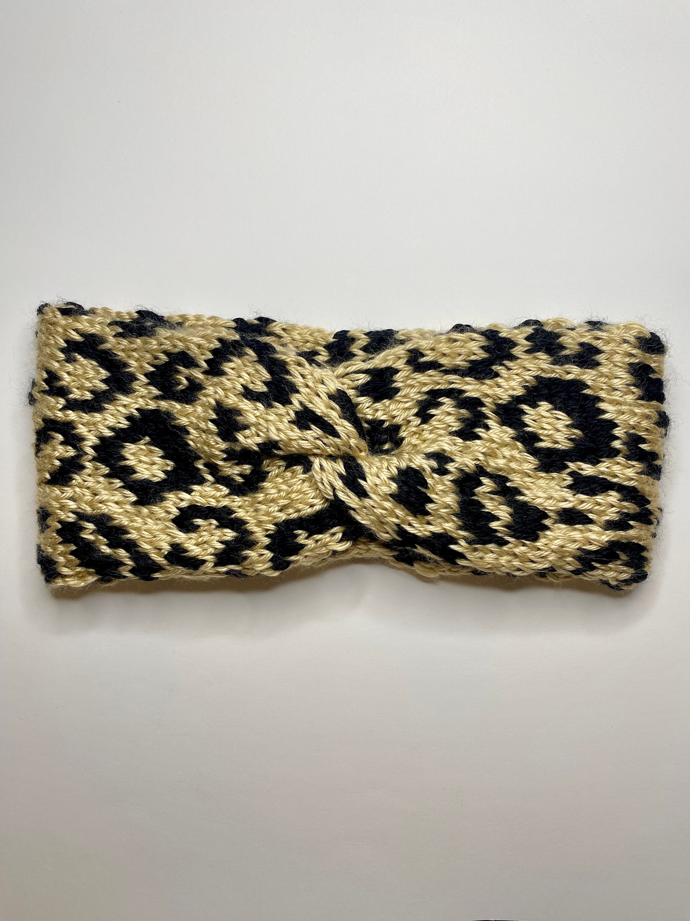 Leopard Headband - Knit Pattern - Etsy