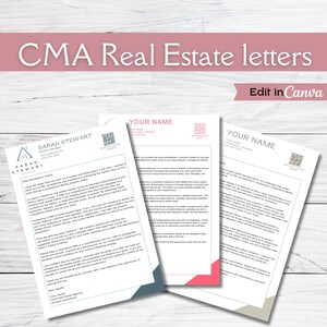 CMA Real Estate Letter, Comparable Market Analysis, Real Estate Cma ...