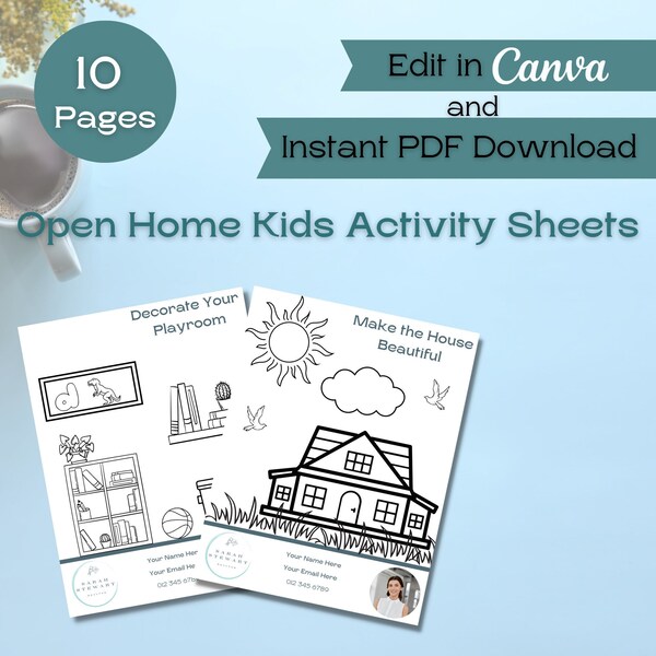 Realtor Coloring Pages Kids - Etsy