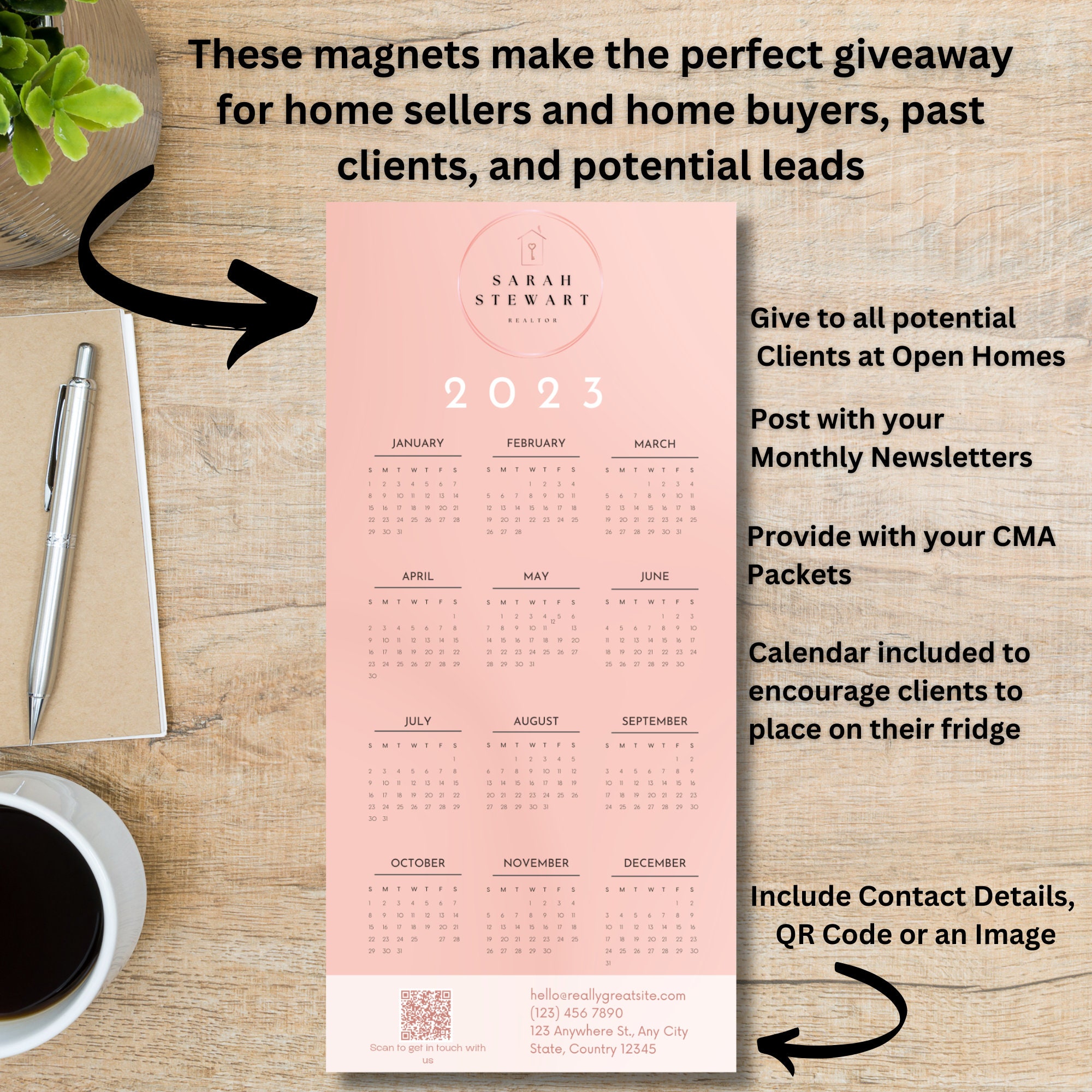 Real Estate Marketing Magnet Promotional Marketing (Download Now) - Etsy