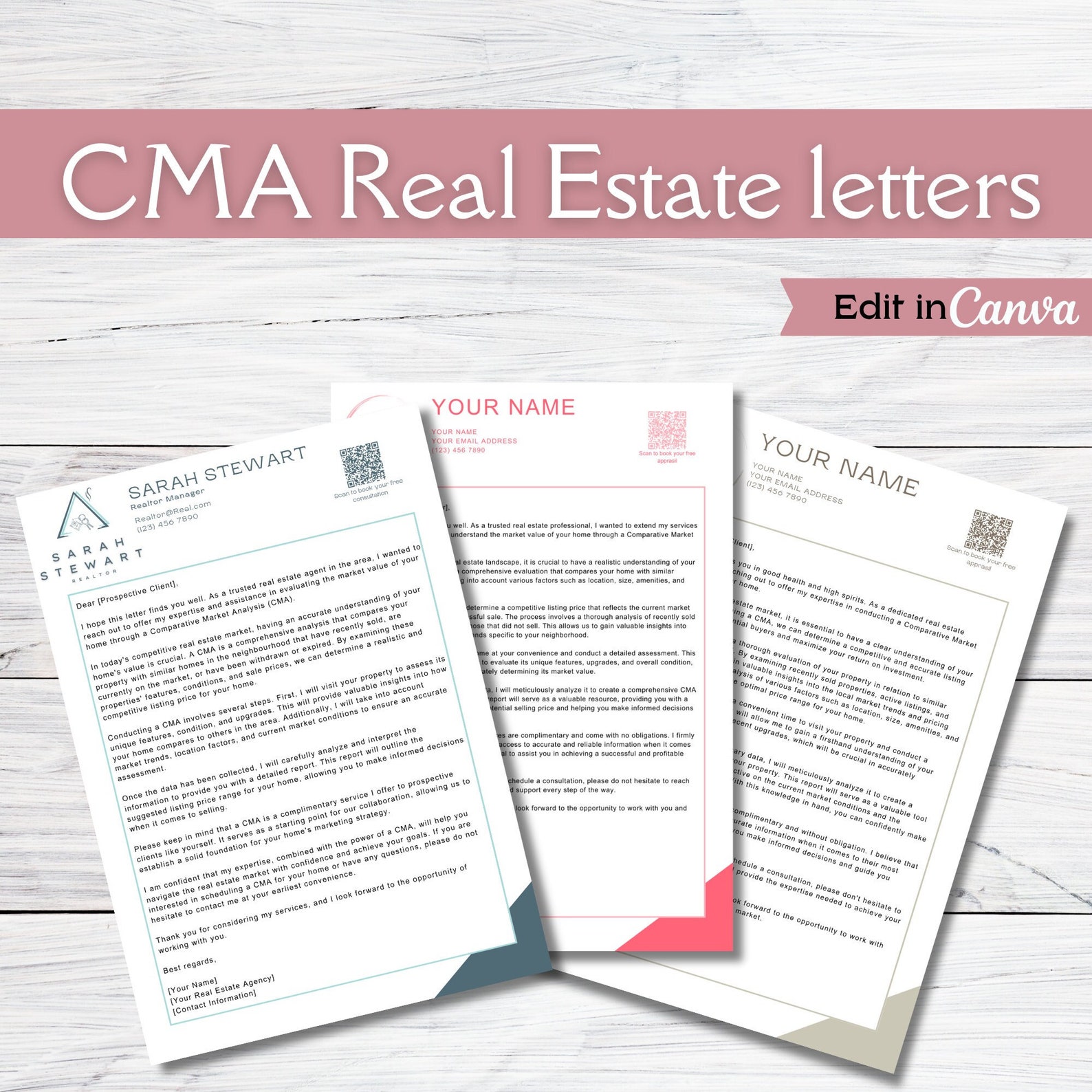 CMA Real Estate Letter, Comparable Market Analysis, Real Estate Cma ...