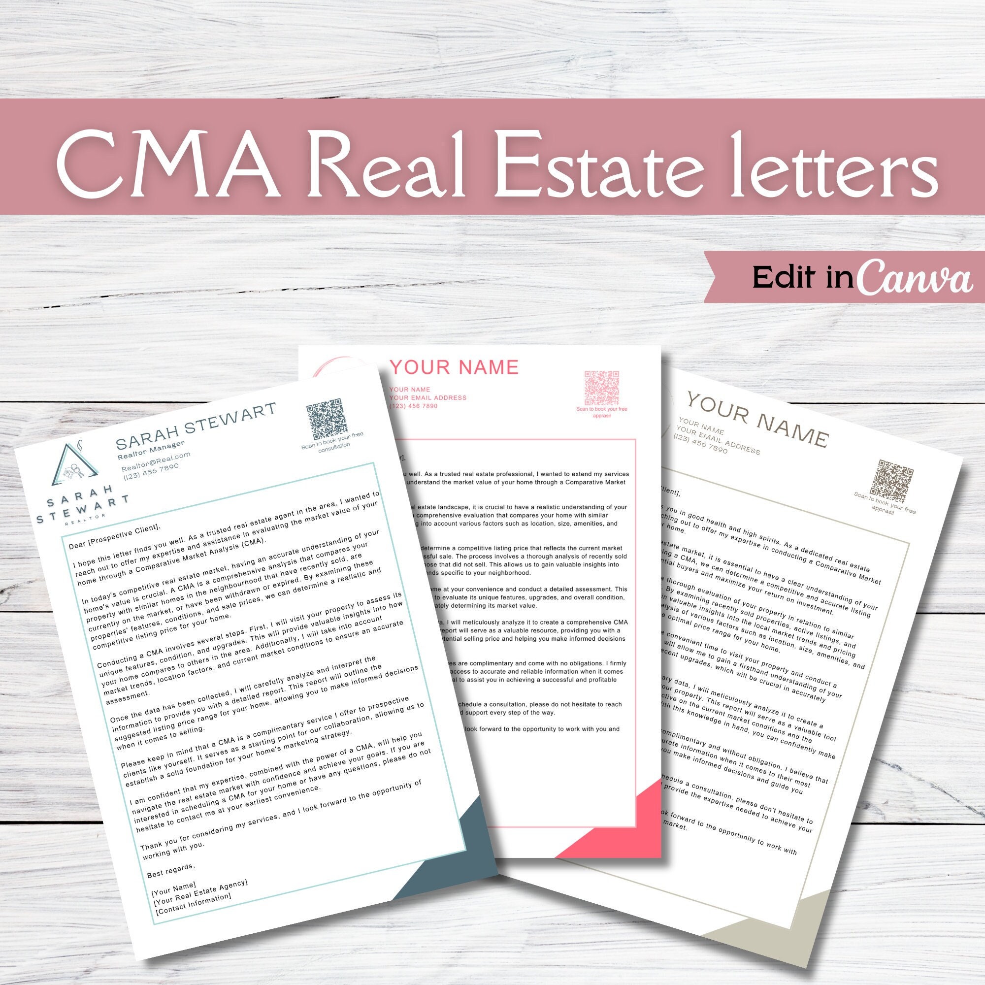 CMA Real Estate Letter, Comparable Market Analysis, Real Estate Cma ...