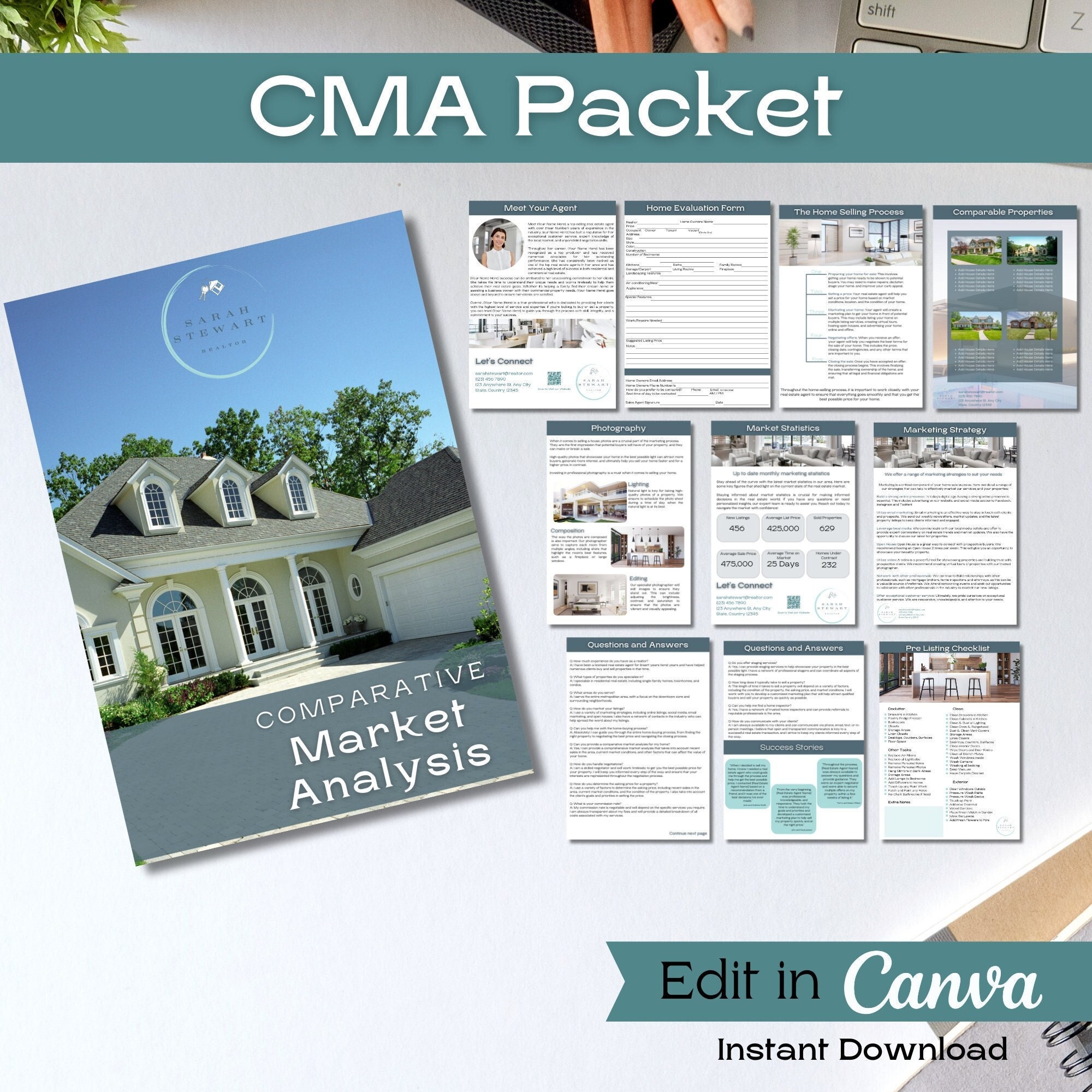 CMA Packet, Comparative Market Analysis, Real Estate CMA, CMA Report, Comparable Market Analysis ...