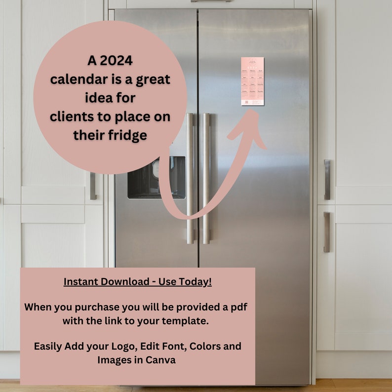 2024 Real Estate Marketing Calendar Magnet for Real Estate Agents ...