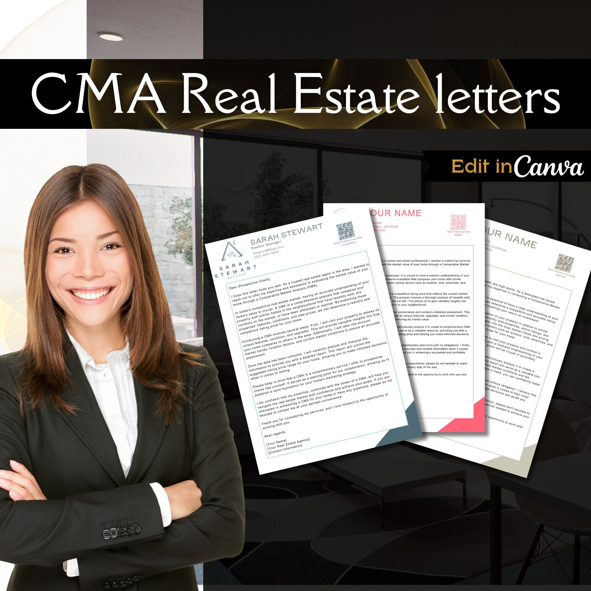 CMA Real Estate Letter, Comparable Market Analysis, Real Estate Cma ...